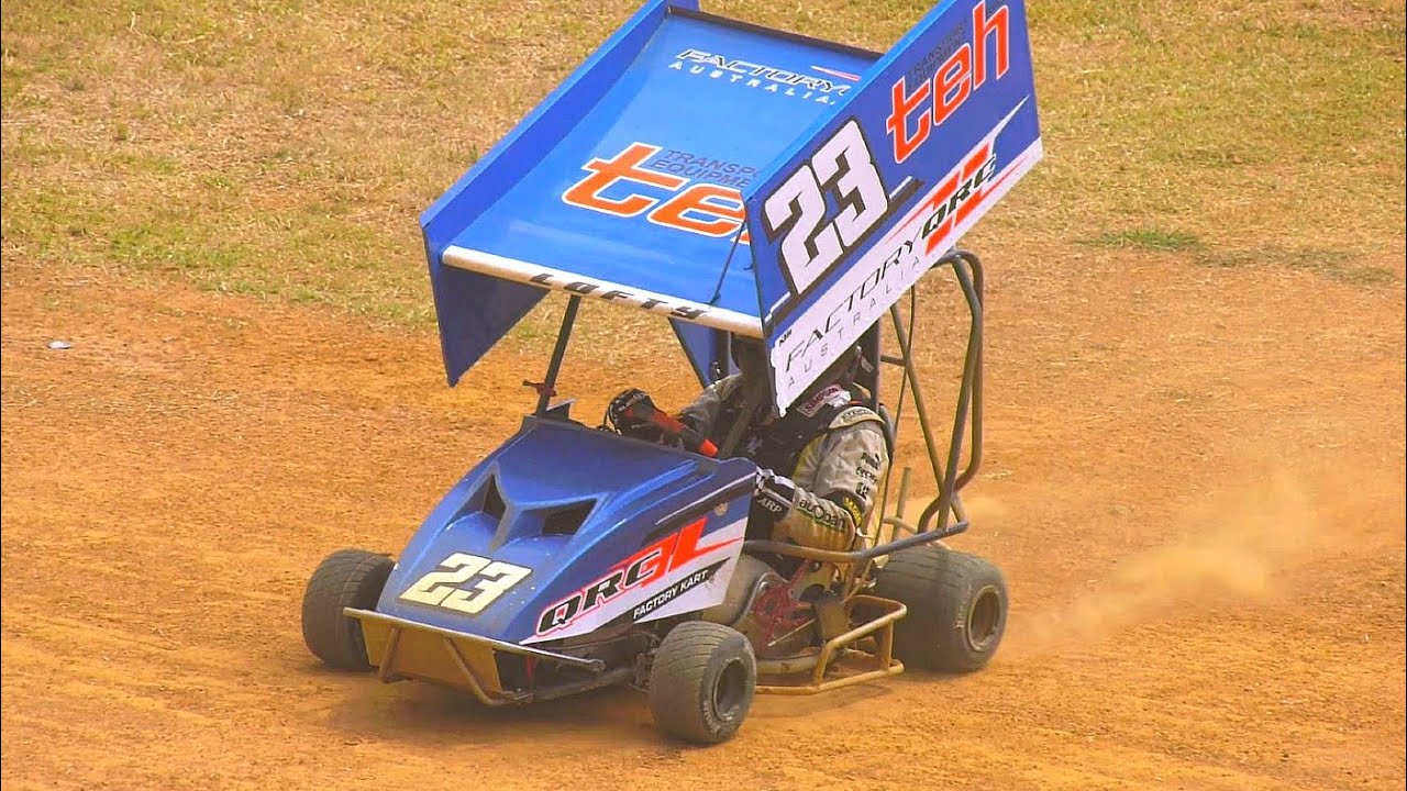 Outlaw Karts Final Laang Speedway 15-1-2023 - YouTube
