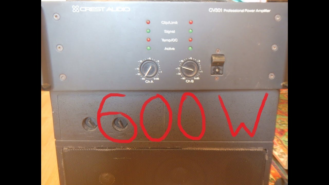 Ремонт усилителя CREST AUDIO CV301 Made in USA. профессиональный ...