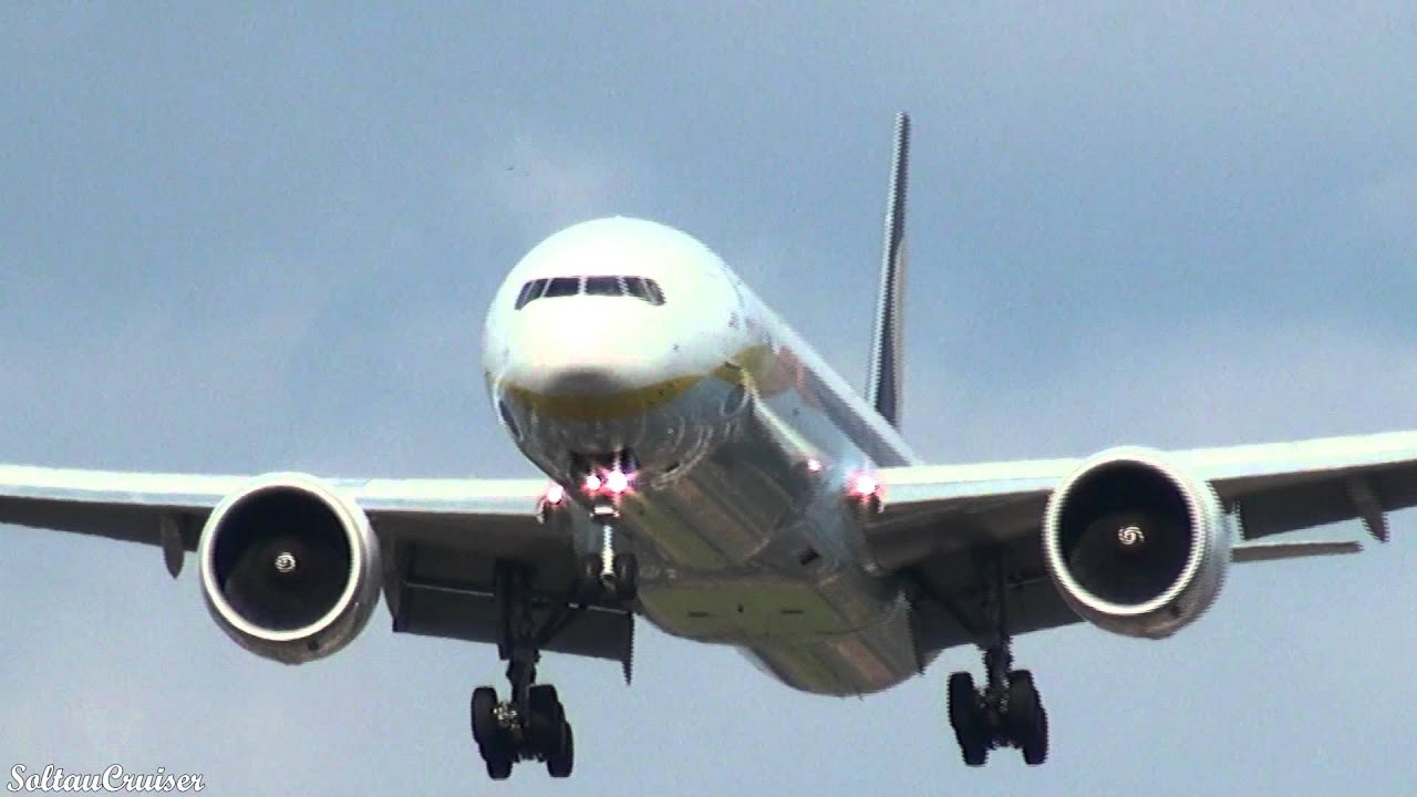Jet Airways Boeing 777 at London Heathrow Airport (full HD) - YouTube