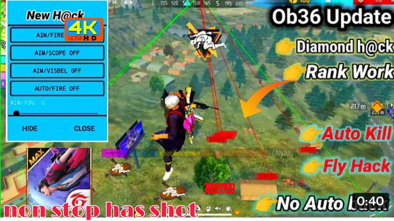 FREE FIRE 😱 MOD MENU 🔰 FREE FIRE MAX HEADSHOT HACK FF MAX MOD OBB33 NEW ...