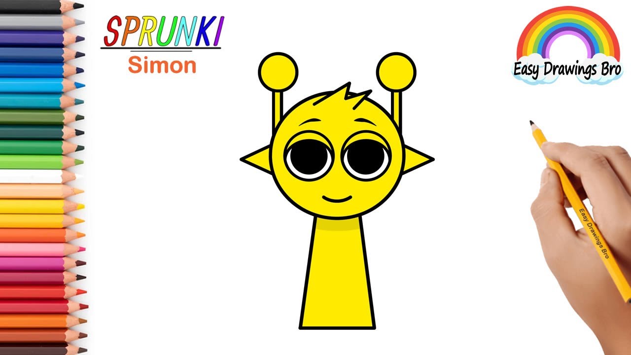 How to Draw Sprunki Characters | Sprunki Simon Drawing – Step by Step ...