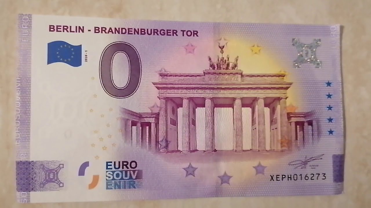 Germany / Deutschland / Alemania. 0 euro/ Geldschein null Euro. Berlin ...