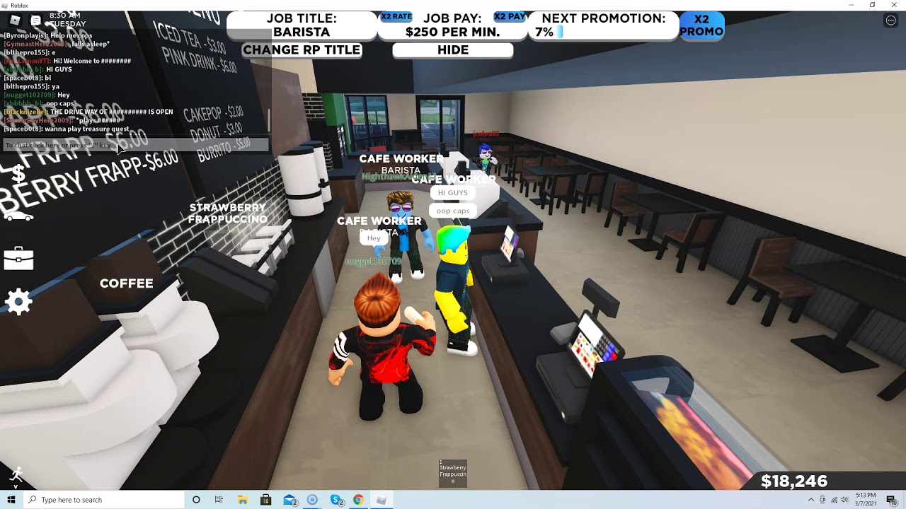 Working At The Cafe In Southwest Florida (Roblox) - YouTube