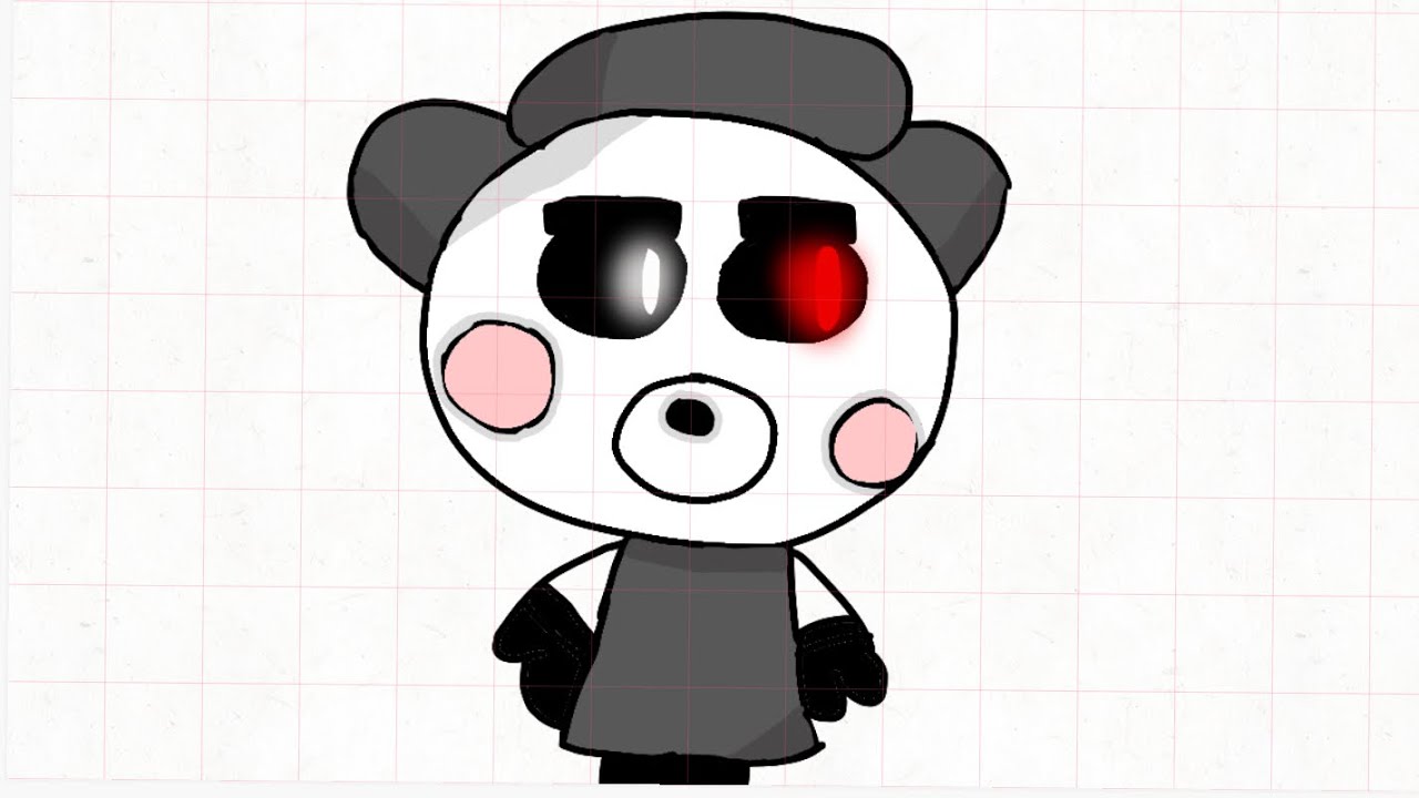 Playing as pandy(uniform)in piggy - YouTube