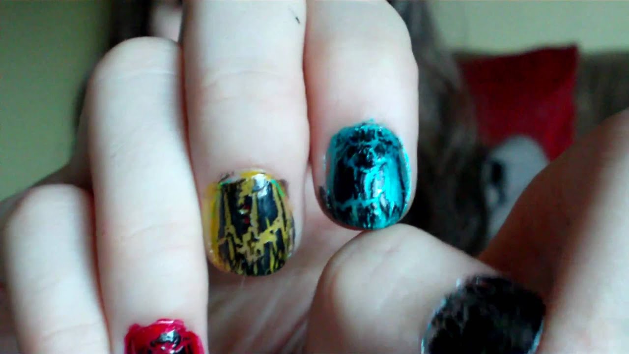 cracking nails- Black Shatter Nail Polish by OPI (Katy Perry Collection ...