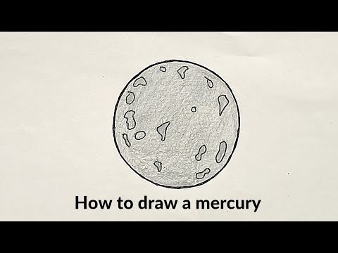 How to draw mercury ll easy mercury drawing #shorts - YouTube