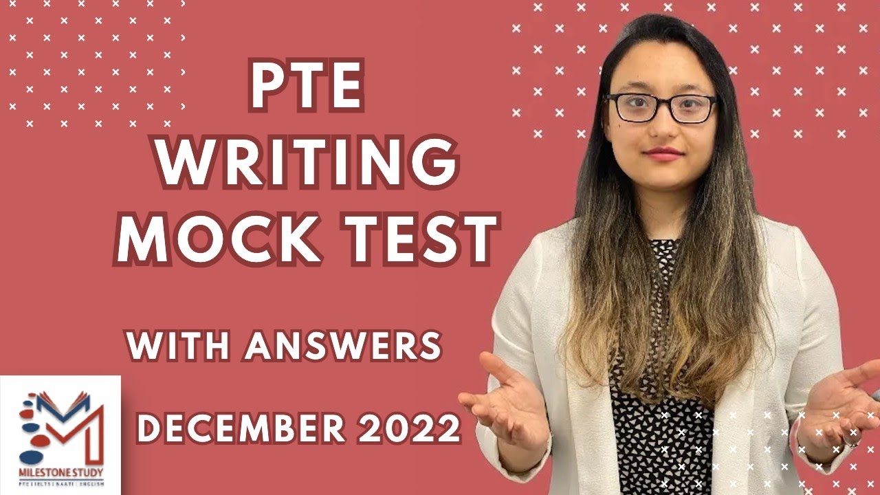PTE Latest | Writing Mock Test 16| How to improve writing| Milestone ...