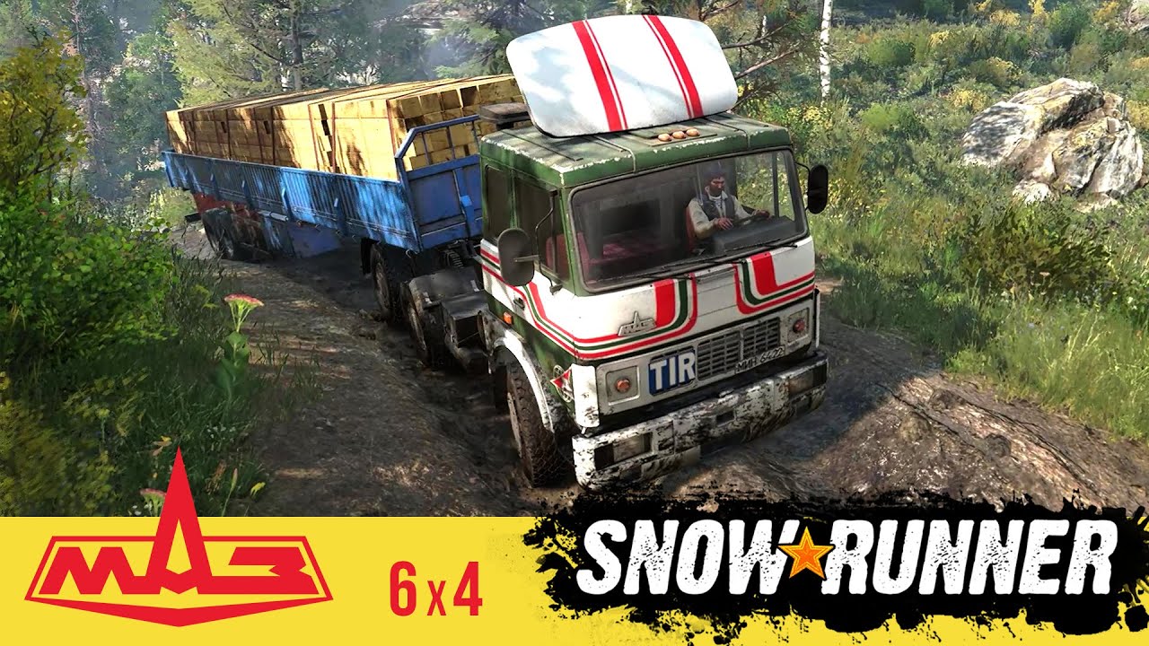 Snowrunner: Supermaz | Turbocharged 400 Hp diesel truck | Maz-6422 ...