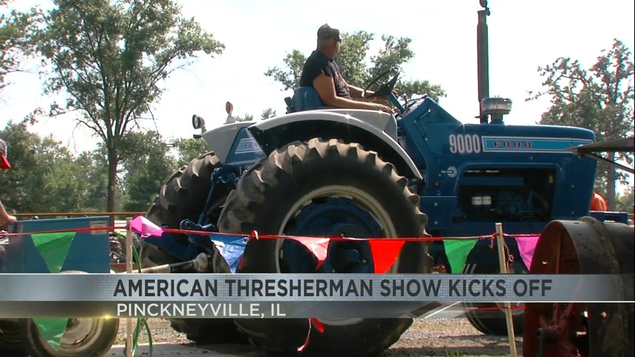 American Thresherman Show kicks off in Pinckneyville - YouTube