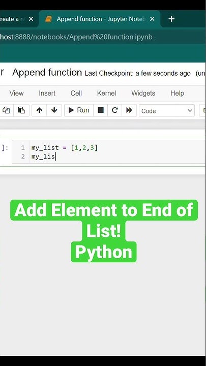 Add Element To End Of List Python Shorts Python Programming Coding 6739
