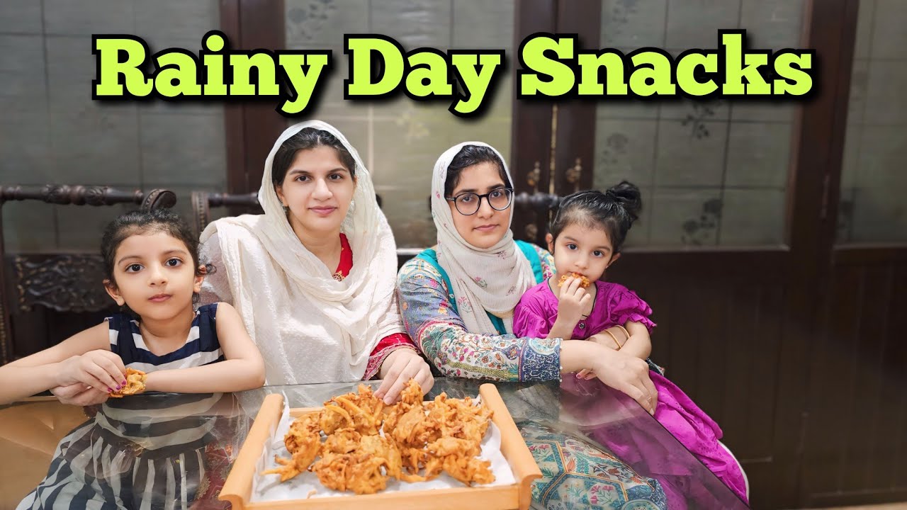 Rainy Day Snacks l Chai Pakora Aur Barish l Family vlog l Wuz Brothers ...