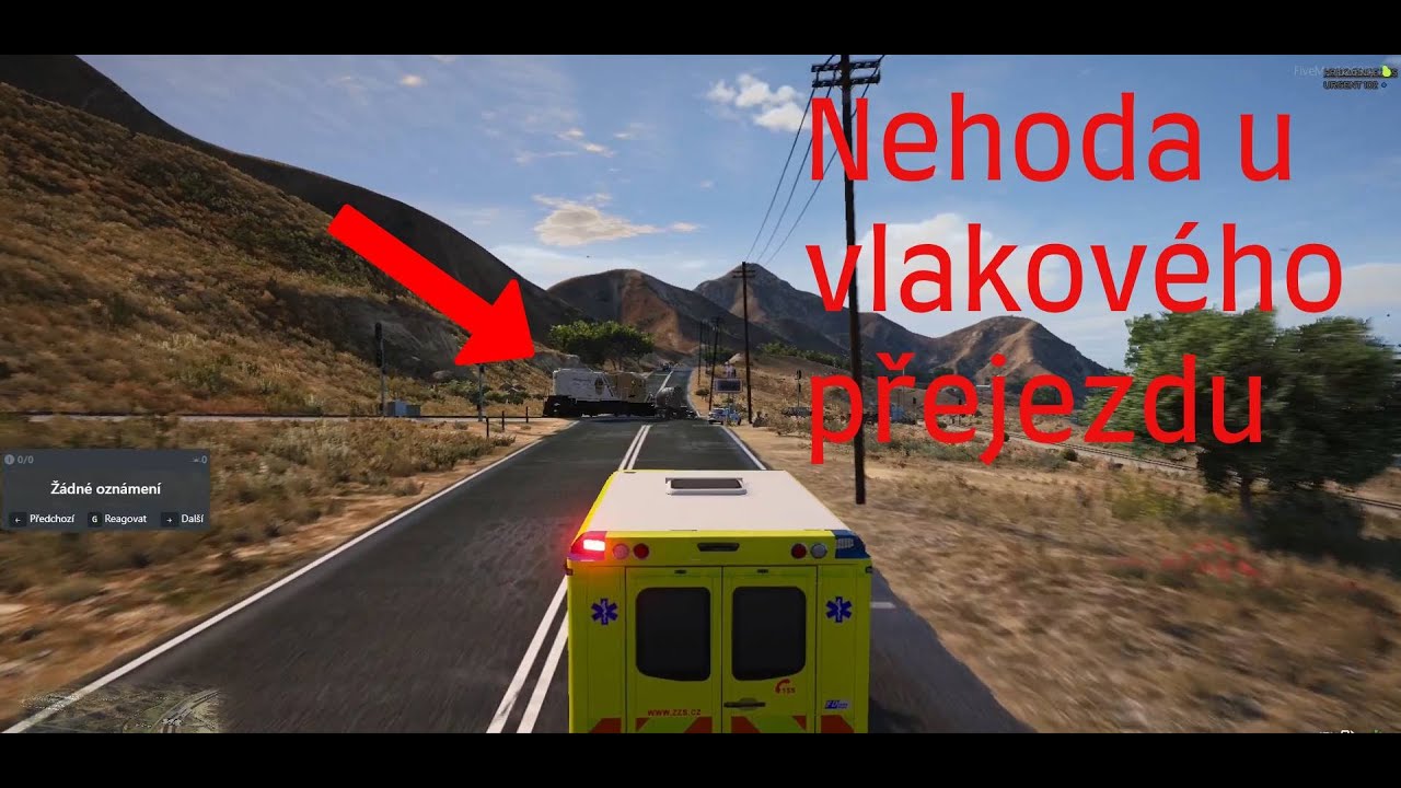Czech Blue Line RP/ ZZS/ Nehoda u vlakového přejezdu - YouTube