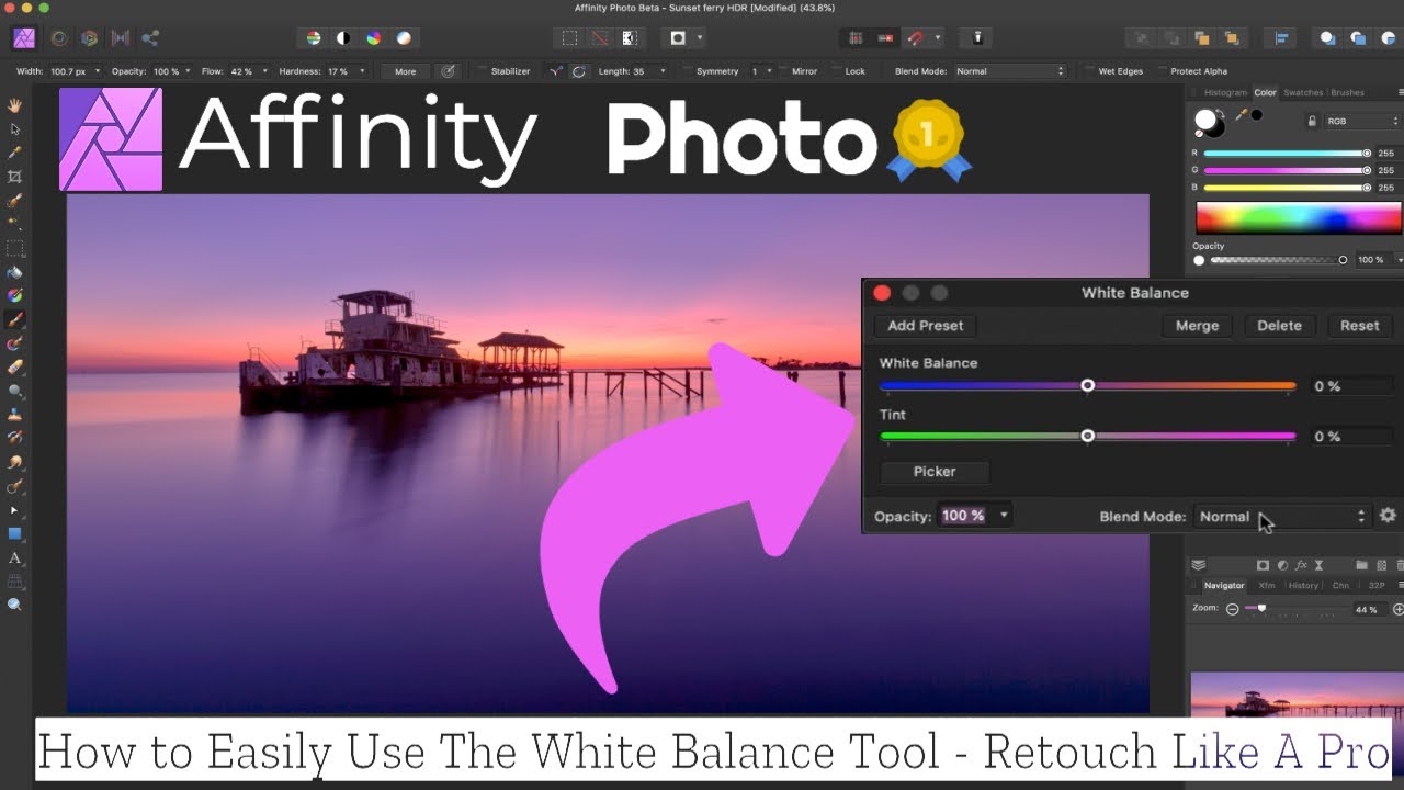 How To Easily Use The White Balance Tool in Affinity Photo - And ...