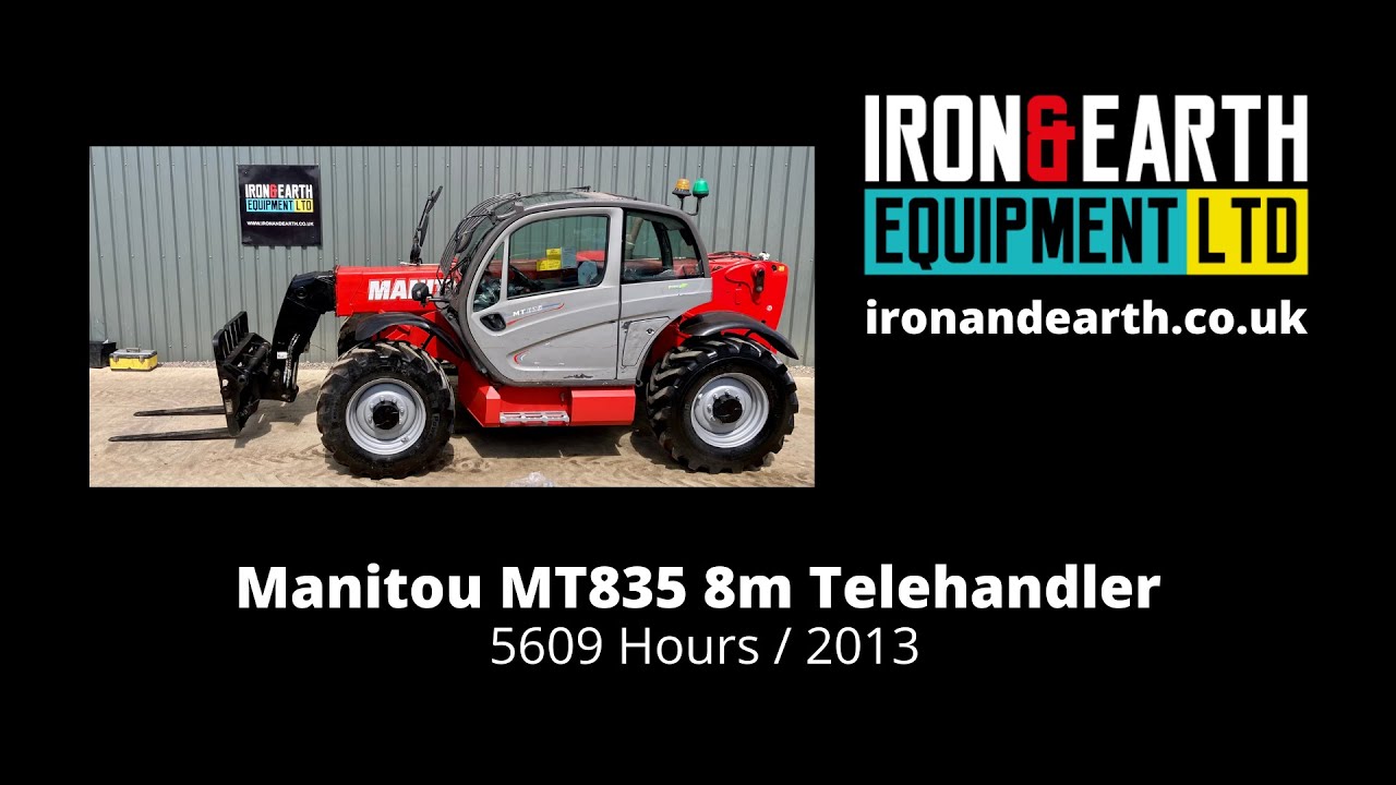 2013 Manitou MT835 8m Telehandler - YouTube