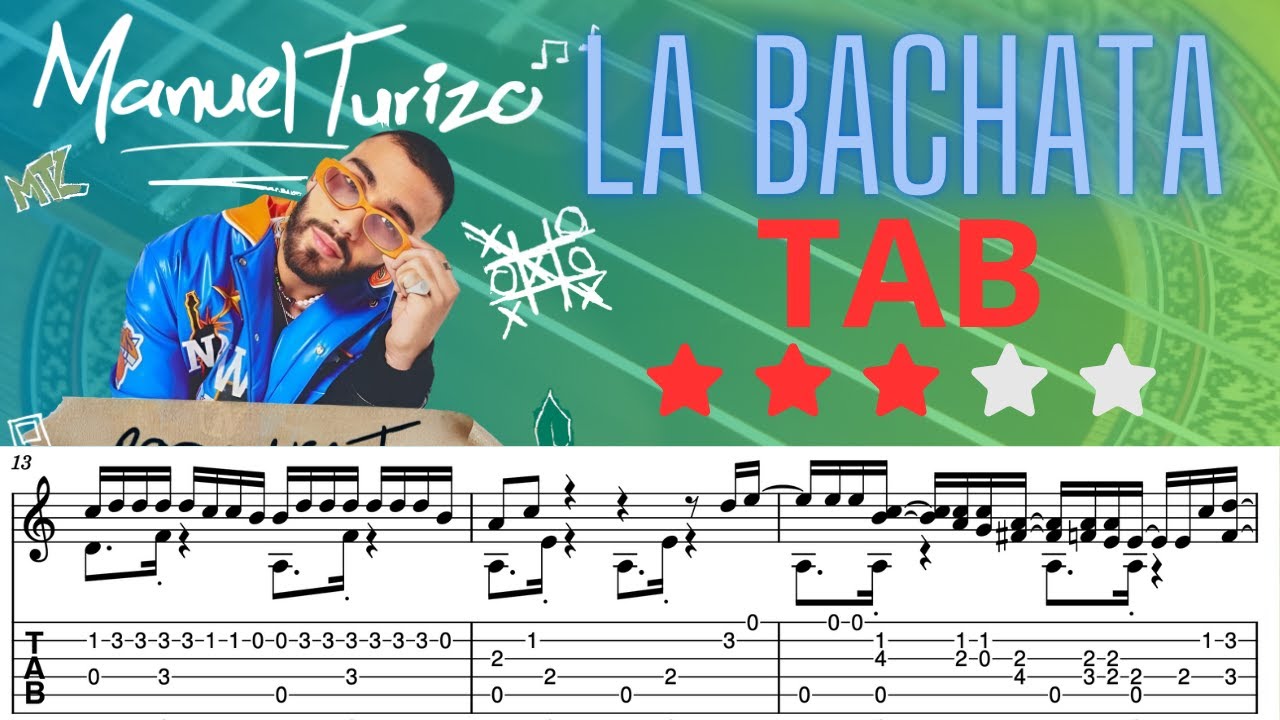La Bachata - MTZ Manuel Turizo | Guitar TAB Tutorial | Aprende a tocar ...