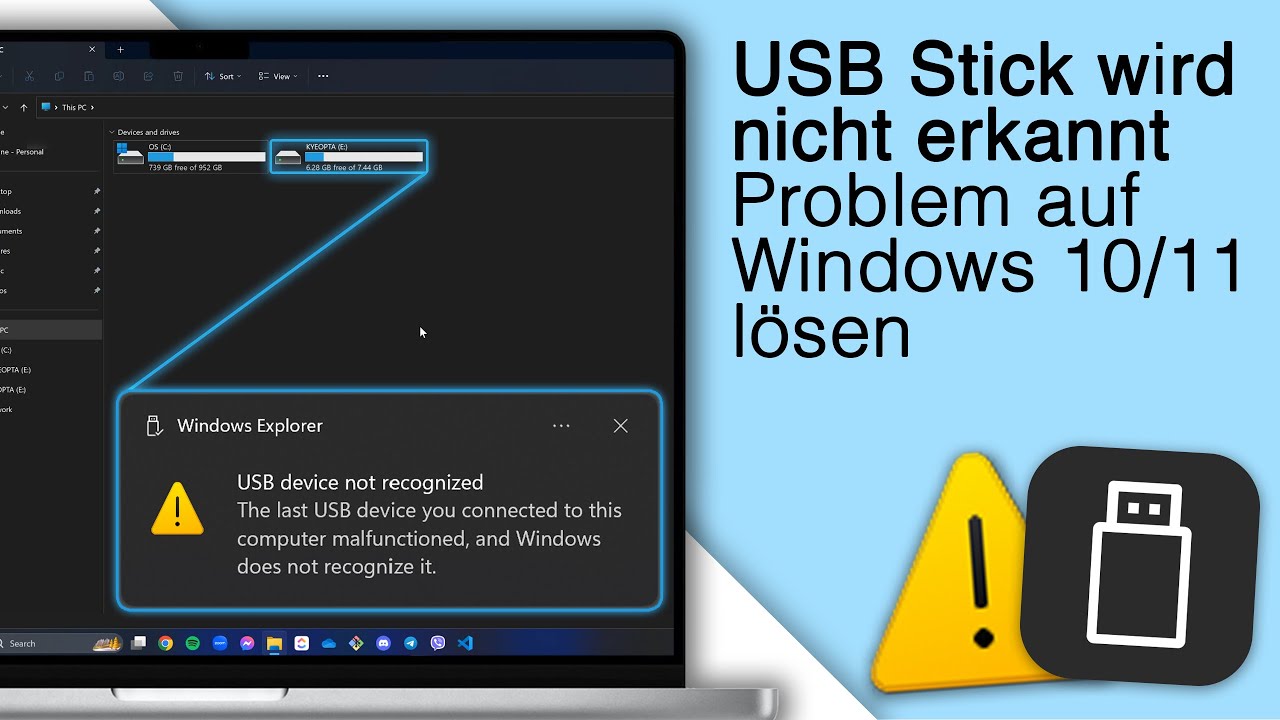 USB Stick wird nicht erkannt! [4 Lösungen] - YouTube