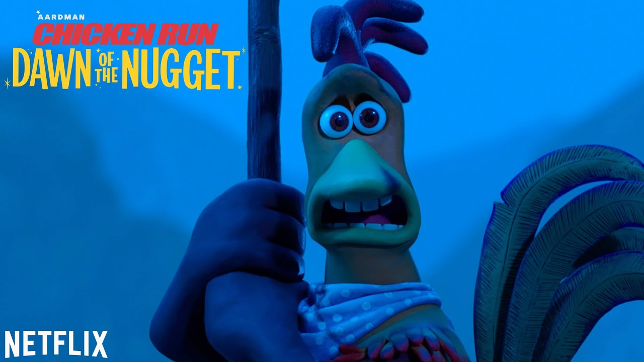 Rocky breaks in to Fun-Land 🐓⚡ Film Clip 🐔 Chicken Run: Dawn of the ...