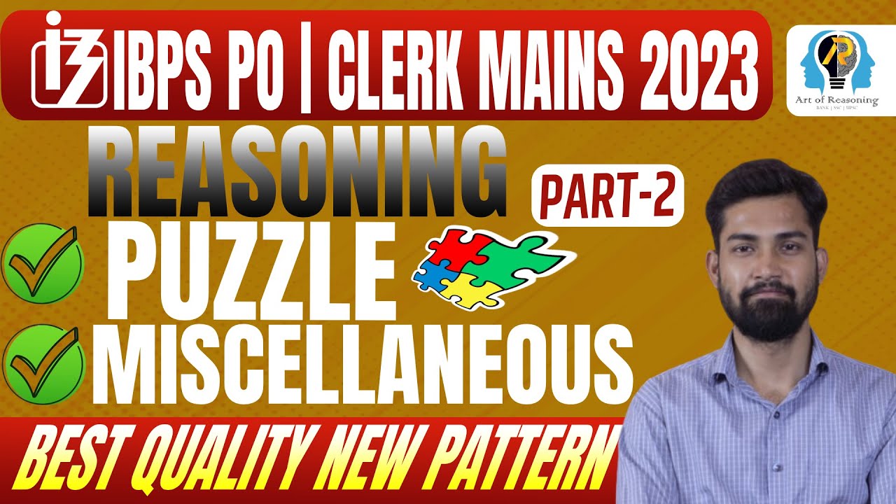 IBPS PO Clerk Mains 2023 Miscellaneous Puzzle Questions For Bank ibps-po-clerk-mains-2023-miscellaneous-puzzle-questions-for-bank