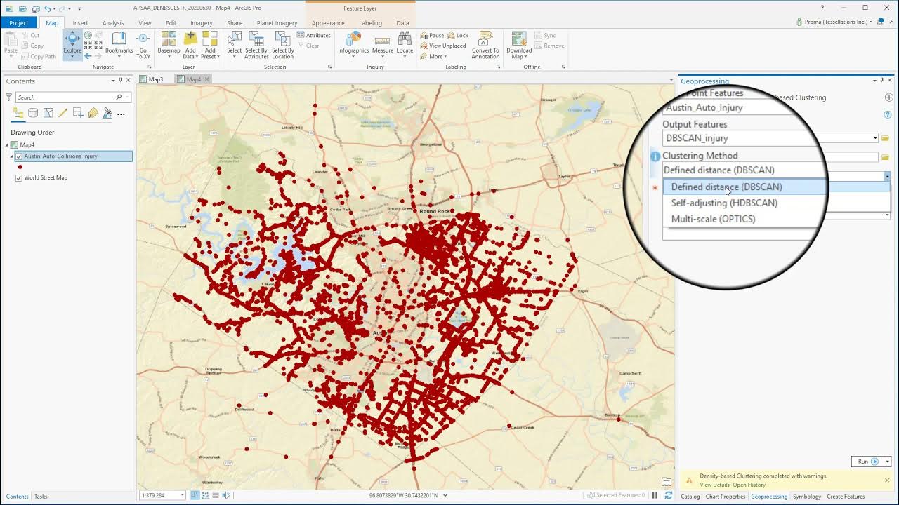 ArcGIS Pro: Density-Based Clustering - YouTube