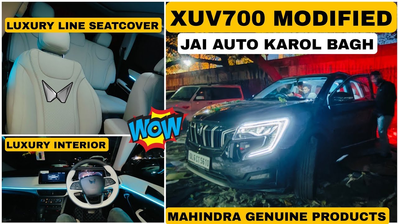 XUV700 MODIFIED WITH PRICE🔥 COMPLETE INTERIOR ALL MAHINDRA GENUINE ...