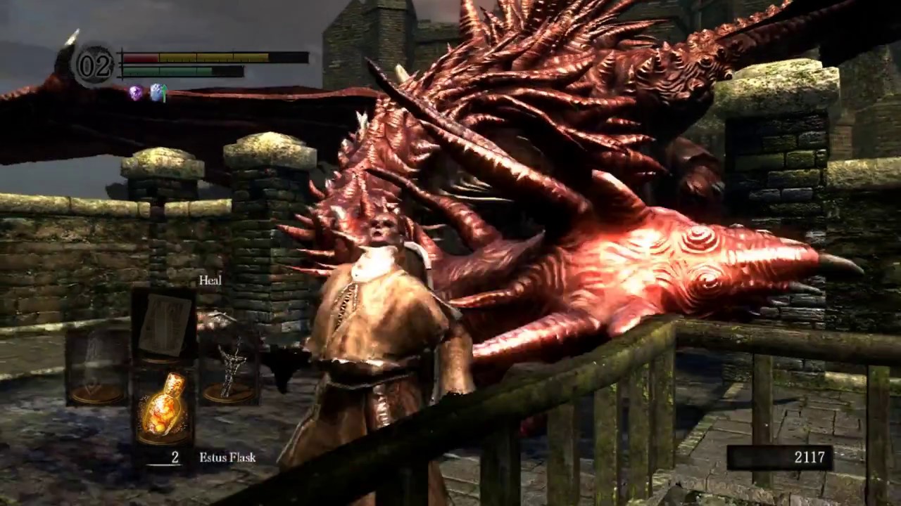 Dark Souls - Part 2 - Bell Gargoyles and Undead Burg Bell - YouTube