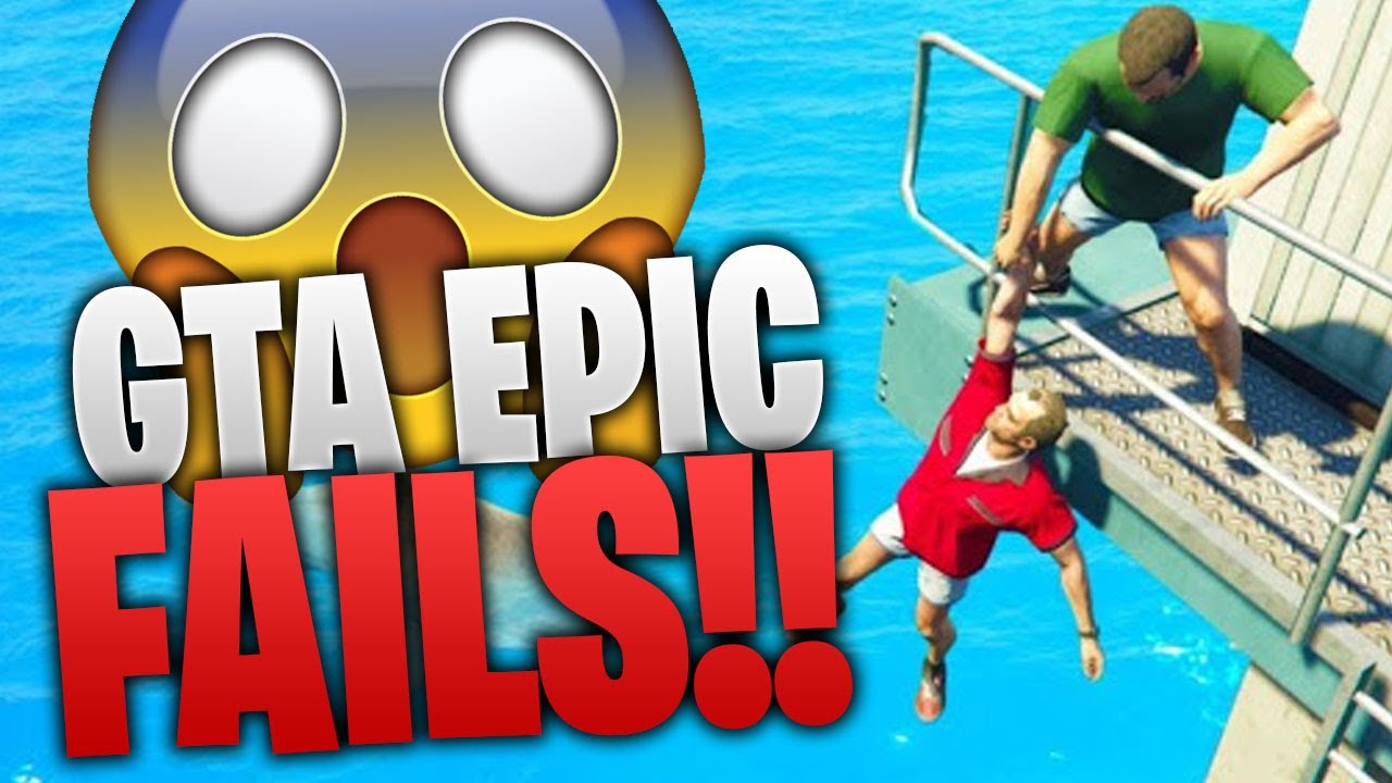 The Most Epic Fails in GTA V! - YouTube