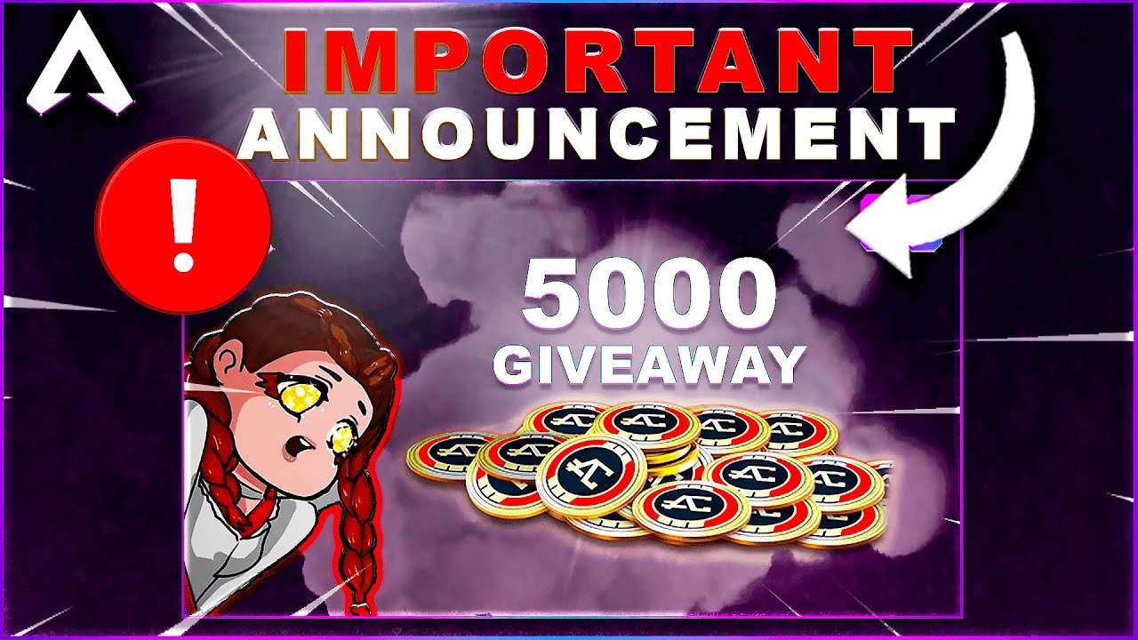 🔴GIVEAWAY IMPORTANT! Watch it for 5000 Coins | Apex Legends Season 5 ...