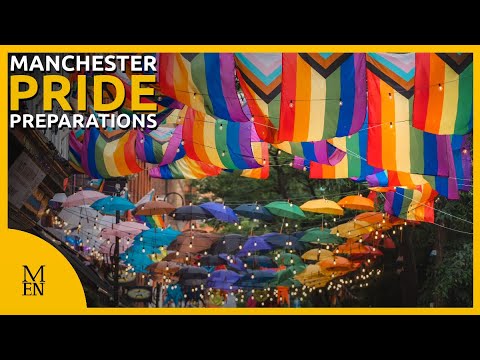 Manchester decked out with rainbow colours and flags ahead of ...