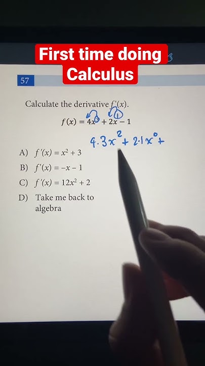 Finding the Derivative of a Polynomial Function | Intro to Calculus # ...