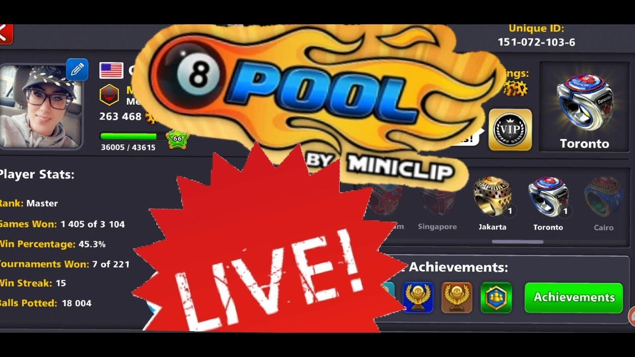 8 Ball Pool (unique ID: 1510721036) - YouTube
