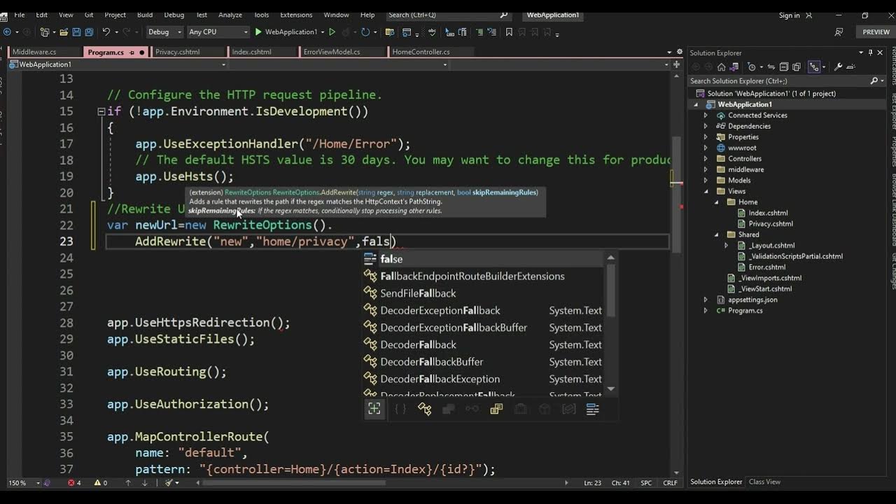 ASP.NET Core URL Rewriting - YouTube