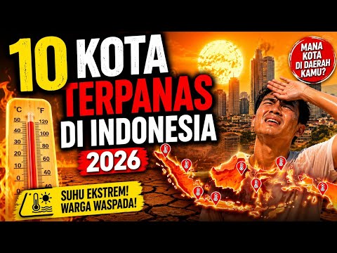 Indonesia PANAS EKSTREM‼️Terungkap 10 Kabupaten/Kota TERPANAS 2026...