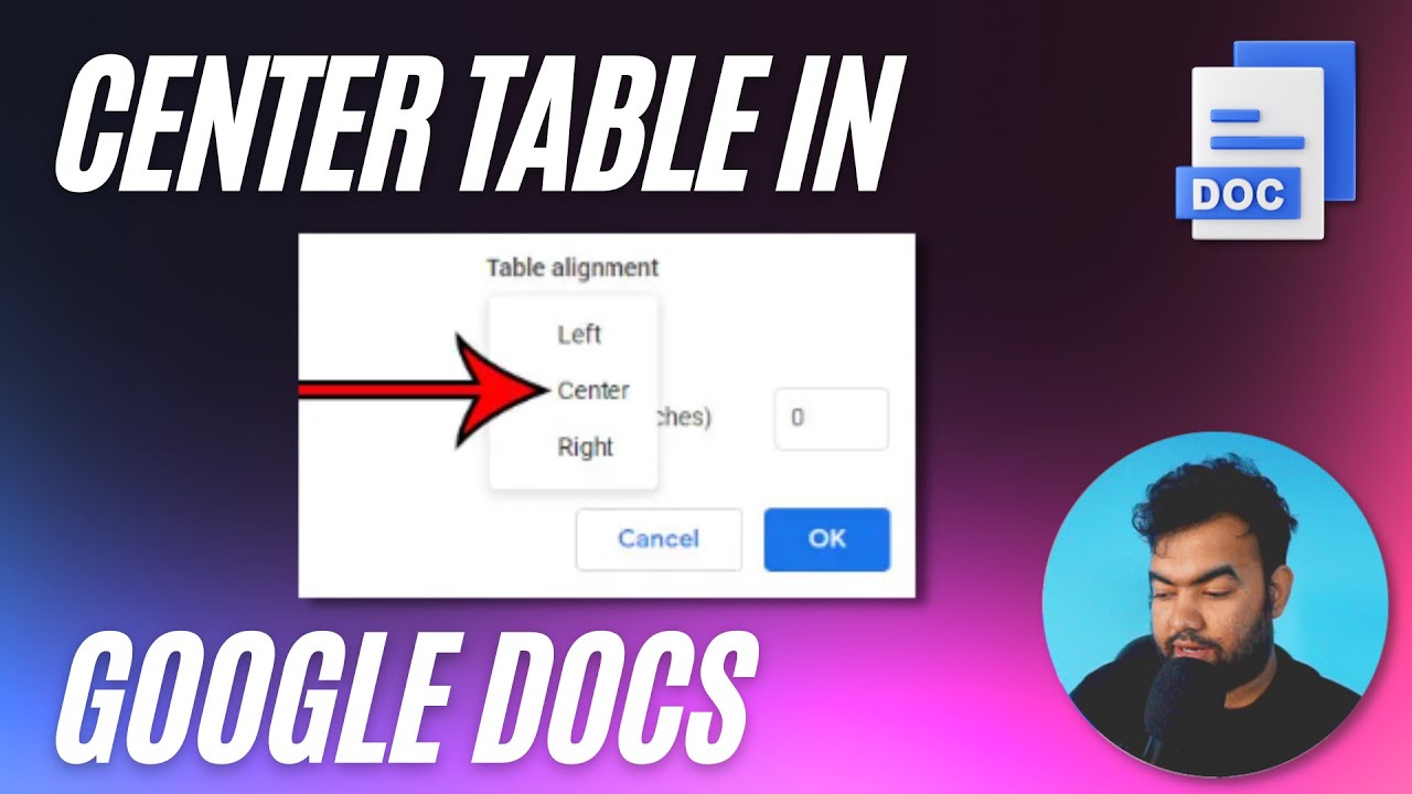 How To Center A Table Horizontally In Google Docs 2023 YouTube How To Center A Table Horizontally In Google Docs 2023 YouTube