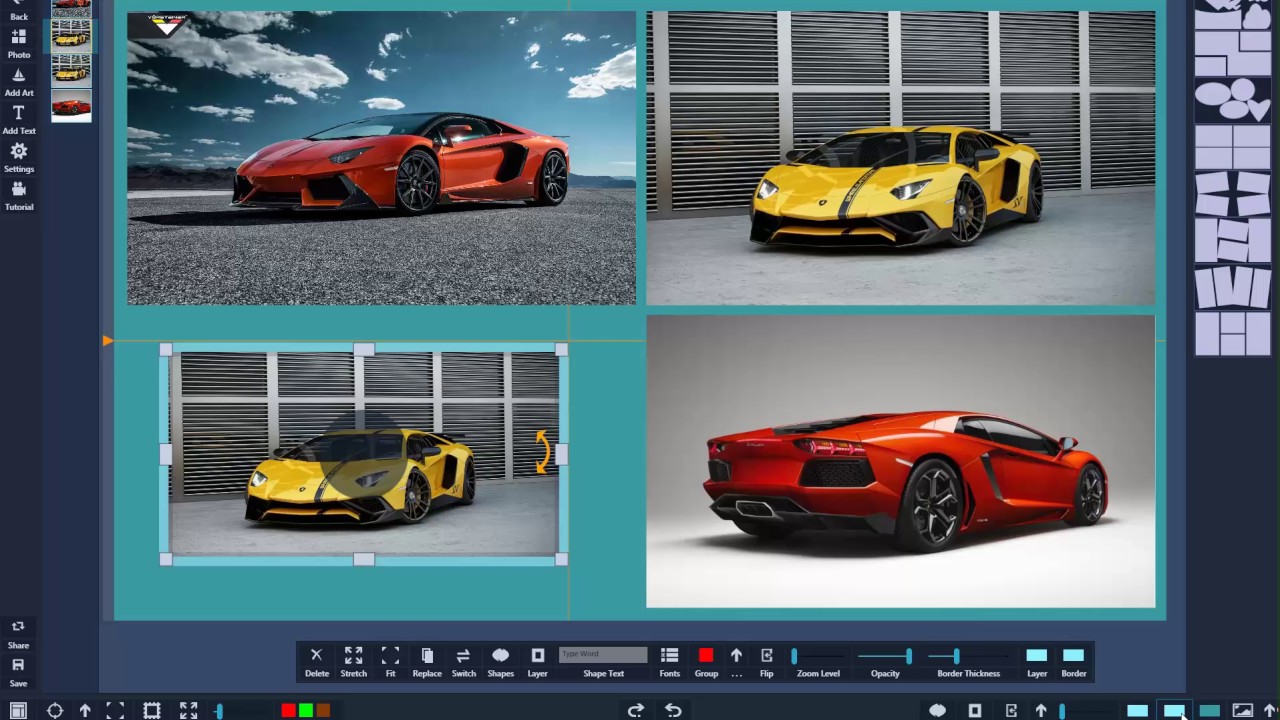 How to edit Photo Layer in Advanced layout - YouTube