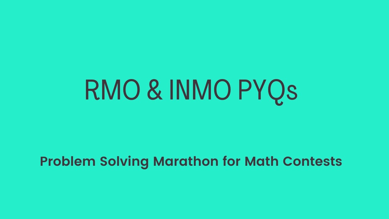 Problems 101 - 105 || RMO & INMO PYQs - YouTube