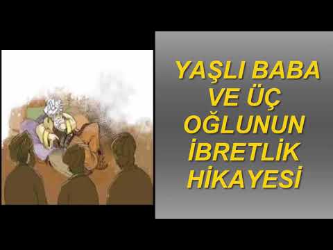 YAŞLI BABA VE ÜÇ OĞLUNUN İBRETLİK HİKAYESİ