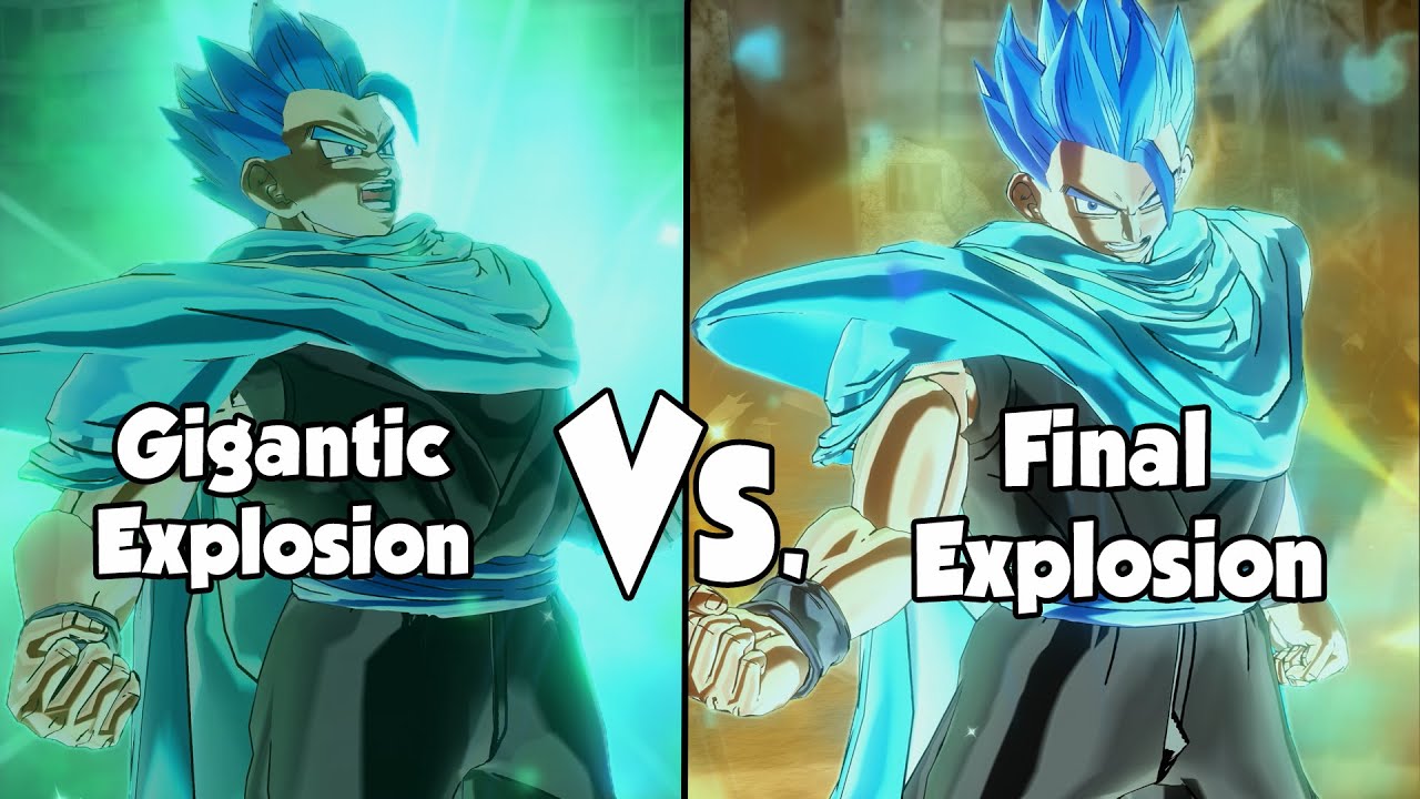 Xenoverse 2 Gigantic Explosion Vs Final Explosion! Which Is Better - YouTube