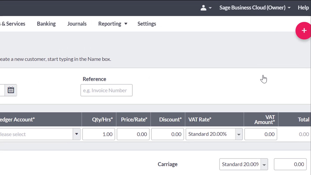 Sage Business Cloud Accounting (UK and Ireland) - Creating a credit ...