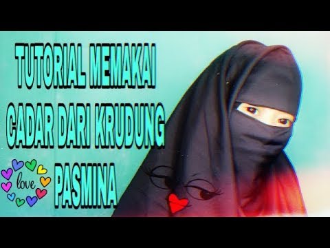 TUTORIAL MEMAKAI CADAR DARI KRUDUNG PASHMINA by Anita Sriwahyuni - YouTube