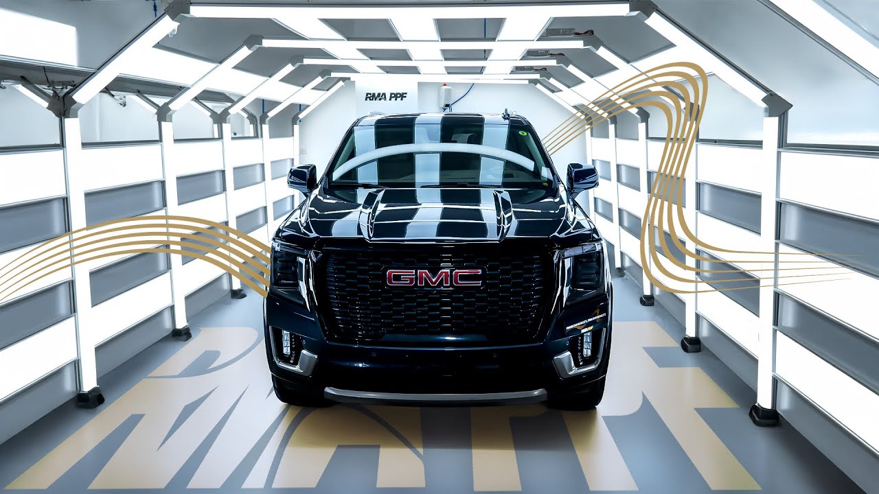 GMC Yukon Denali Blue PPF Installation | Premium Paint Protection Film ...