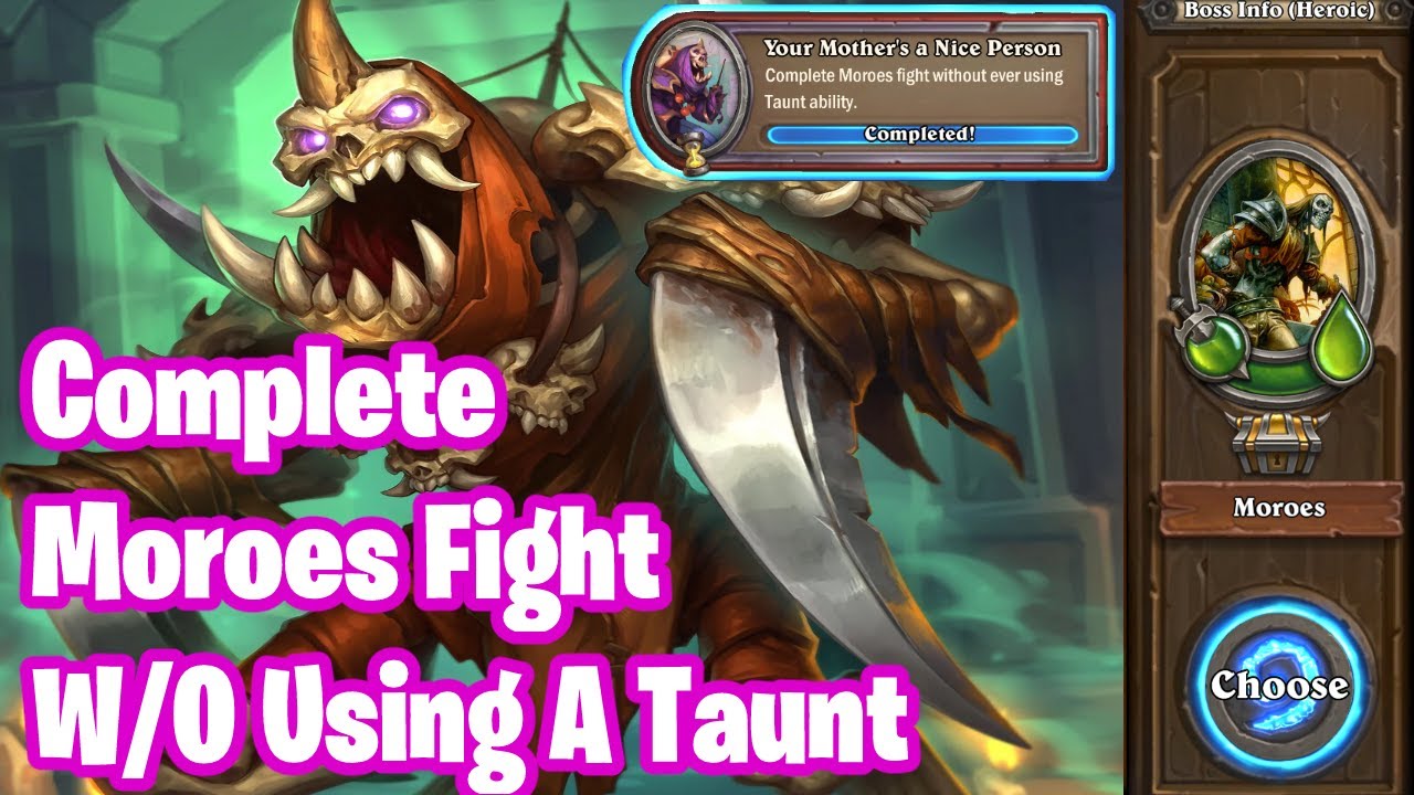 Rattlegore Event Task #1: Your Mother's A Nice Person | Moroes Without ...