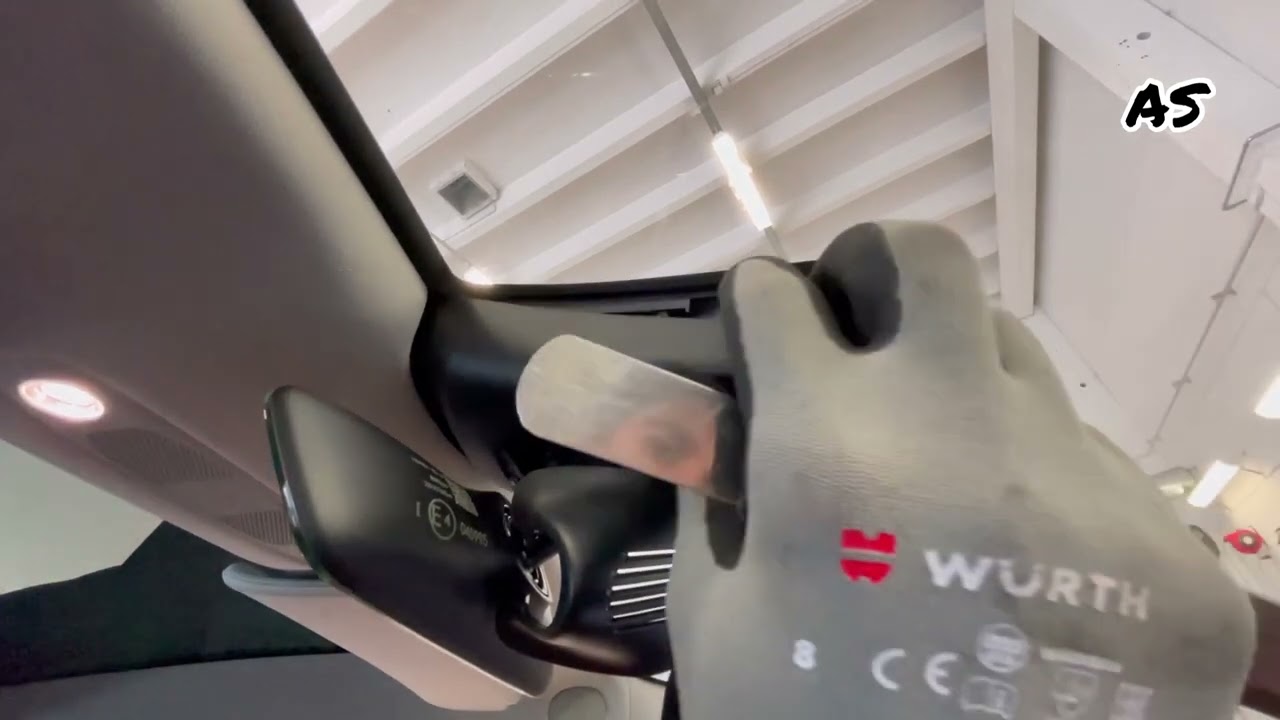 How to remove the rearview mirror on Tesla model 3 - YouTube