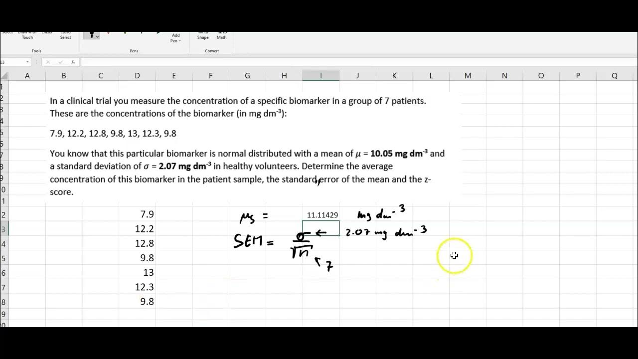 Finding the z-score of a sample - YouTube