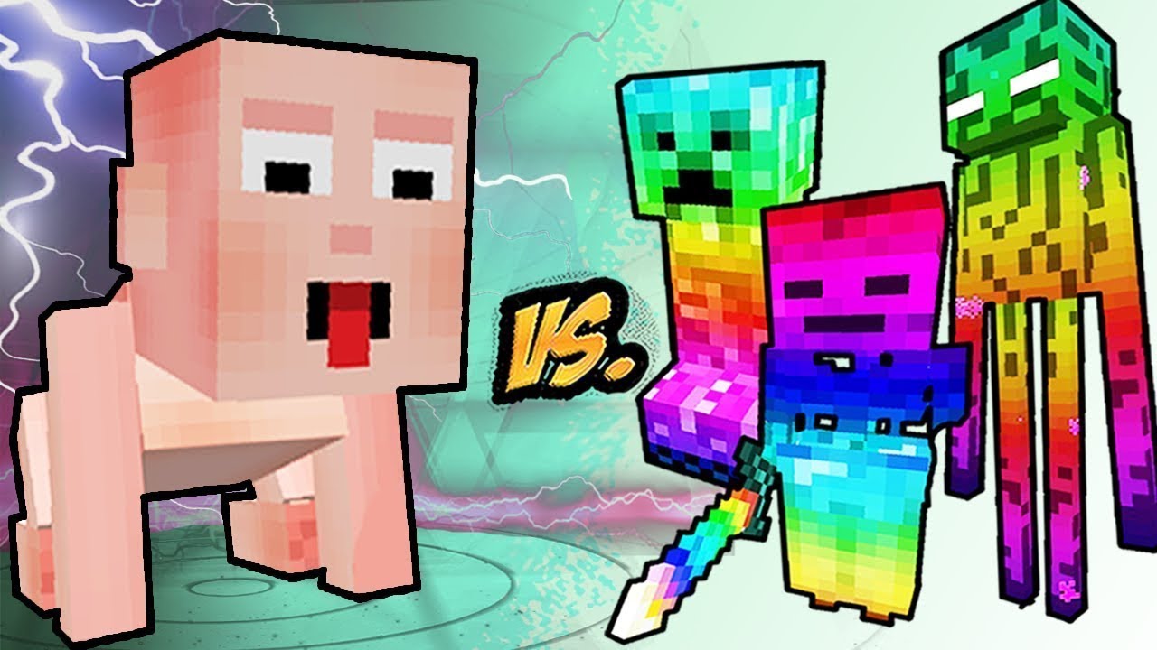 Big Baby Vs. Spectrite Golem in Minecraft - YouTube