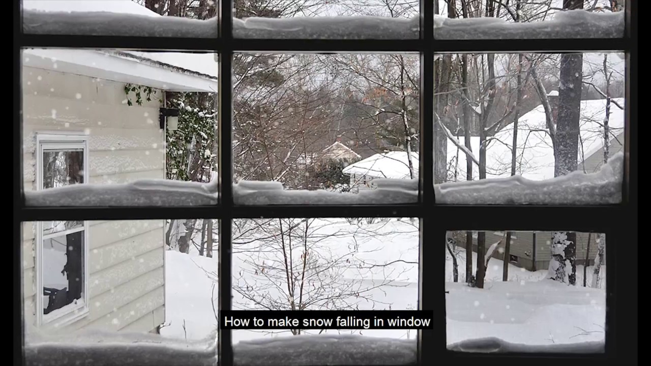 How to make snow falling in window in Adobe Premiere Pro - YouTube