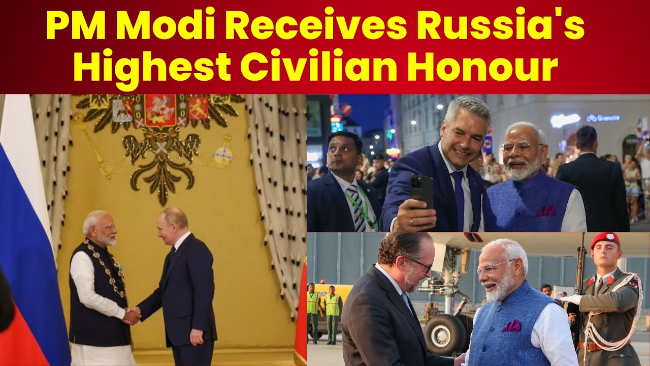 PM Narendra Modi ko Russia ke Sarvochch Samman 'Order of Saint Andrew ...