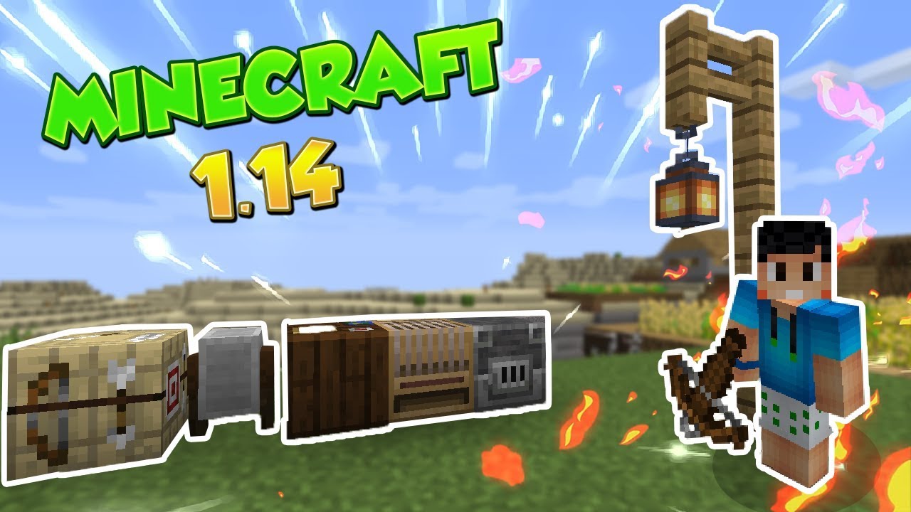 🔥MINECRAFT 1.14🔥 NUEVO ARCO, LAMPARAS Y NUEVAS TEXTURAS ⚙️NAPSHOT ...