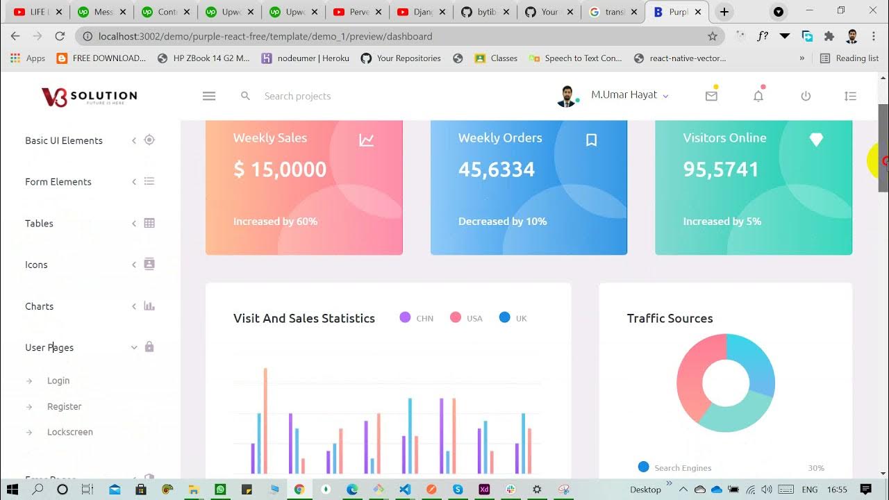 Admin Panel in React.js #React.js #AdminPanel - YouTube