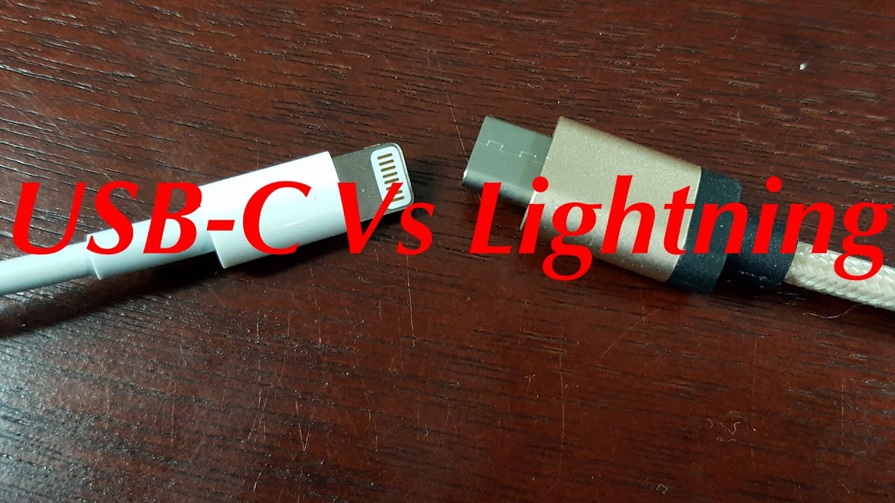 USB-C Vs Lightning! - YouTube