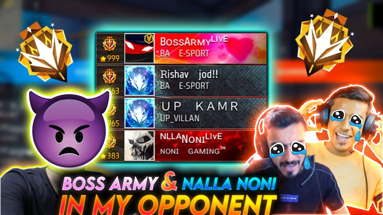 Boss army angry🔥 on his teammates😎 | Boss army and nalla Nani in my ...